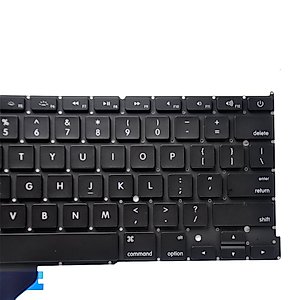 Padarsey Replacement Keyboard Compatible for MacBook Pro A1502 13" 2013-2015 Retina Series Black US Layout Part Numbers ME864 ME865 ME866 with 80Pce Keyboard Screws and Screwdriver