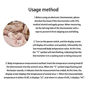 Waterproof Pet Digital Thermometer For Pet Owners And Veterinary Clinic Ensuring Accurate Temperature Measurement Easily Pet Thermometer For Dogs Pet Thermometer For Cats Ear Pet Thermometer For Cow
