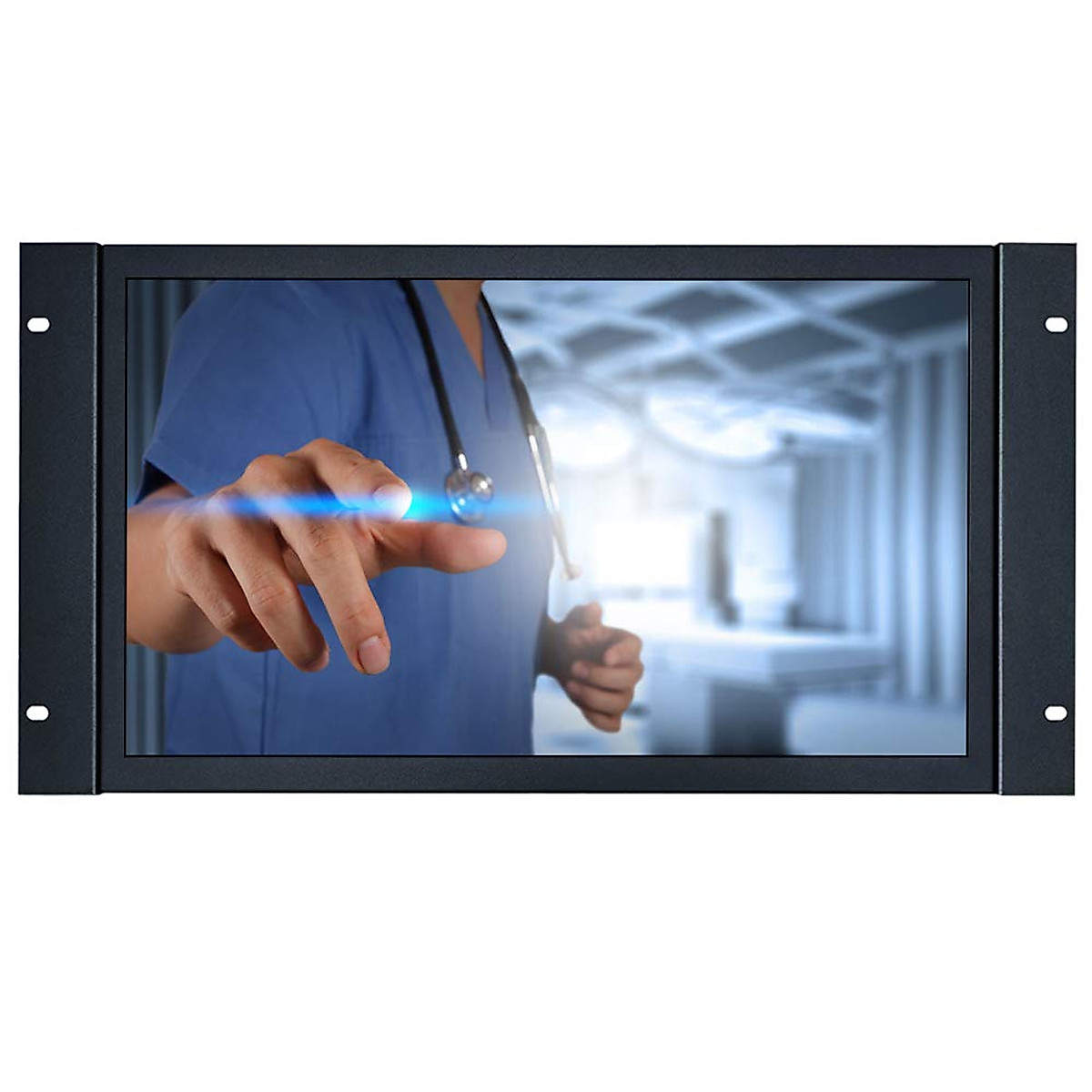 iChawk 17.3'' inch Monitor 1920x1080 16:9 Widescreen HDMI-in VGA USB Built-in Speaker Embedded Open Frame Wall-Mounted Driver Free Multi-Point Capacitive Touch LCD Screen Monitor K173MT-59C