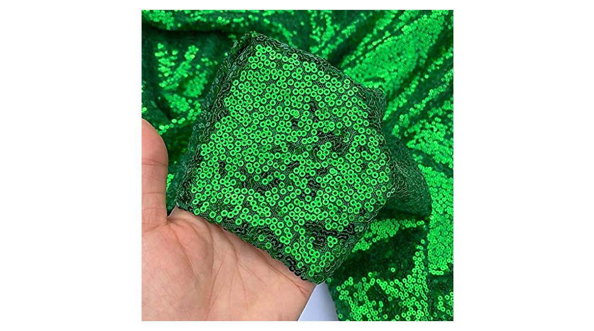 Green Sequin Backdrop Panels for Stunning Decor