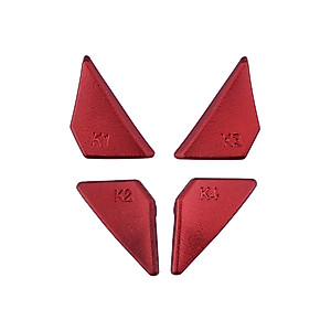Scarlet Red Replacement Redesigned Back Buttons K1 K2 K3 K4 Paddles for PS4 eXtremeRate Controller Dawn Remap Kit