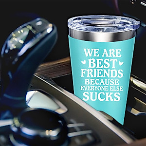 Fufendio Gifts for Women Friends - Best Friend Birthday Gifts for Women - Friendship Gifts, Valentines Day Gifts for Friend Female - Insulated Coffee Mug Tumbler Cup