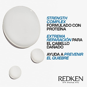 Redken Extreme CAT Anti-Damage Protein Reconstructing Treatment | For Distressed Hair | Strengthens Hair & Adds Shine | With Ceramide | 5 Fl Oz, 6.8 fl. oz