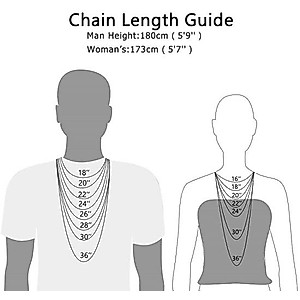 PDTJMTG 925 Sterling Silver Figaro Chain 3MM, 4MM, 5.5MM Diamond-Cut Figaro Link Chain Necklace for Men Women 18, 20, 22, 24, 26 Inch (Chain Length: 18 Inches, Chain Width: 4MM-gold)