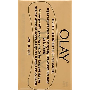 Olay Outlast Ultra Moisture Shea Butter Beauty Bar, 7.52 Ounce, Pack of 2