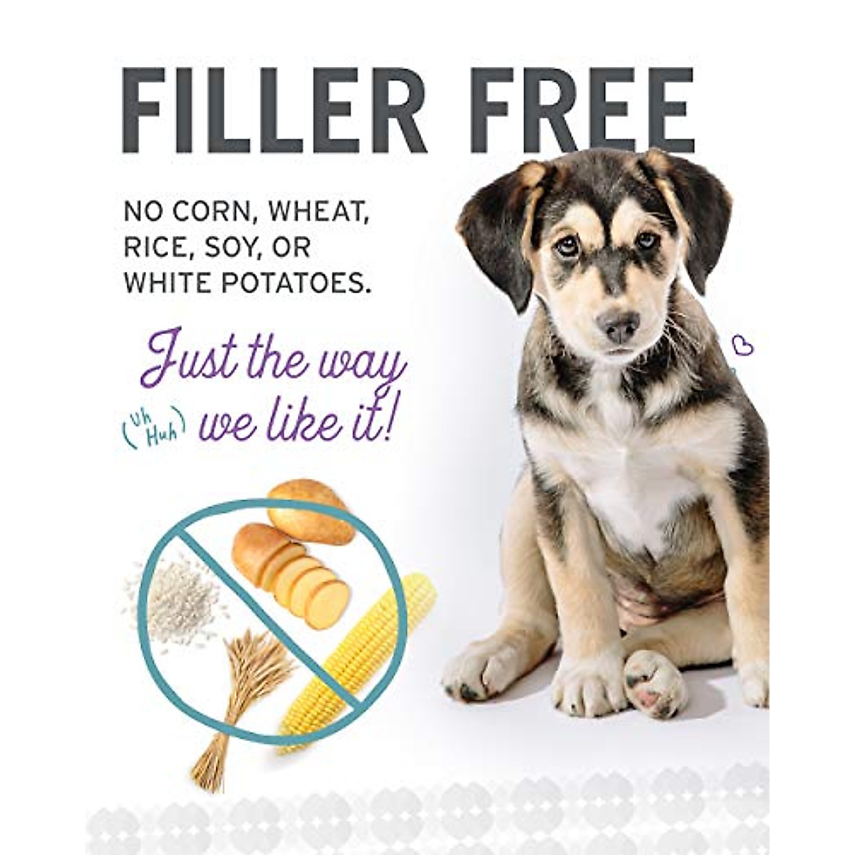 "I and love and you" Naked Essentials Dry Puppy Food - Natural Grain Free Kibble, Prebiotics & Probiotics, Chicken + Lentils, 4-Pound Bag