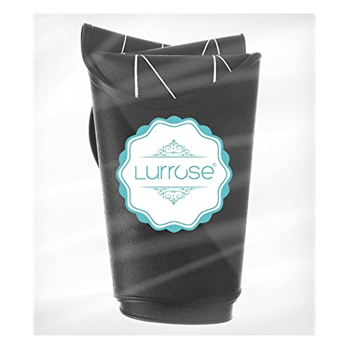 Lurrose Salon Hair Cutting Collar Cape, Hair Cutting Cape Angular and Straight Cutting Guidelines Hair Dye Cape for Hairdressing Black