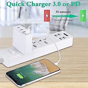 USB Wall Charger WANLONGXIN4 Port USB Charging Multiport Charger 53W Wall Charger for iPhone 13 12 11 Pro Xs/Max/XR/X/8/7/Plus iPad Pro/Air 2/Mini/iPod Galaxy S9/S8/S7