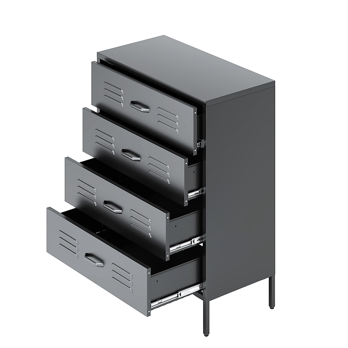 Metal Storage Cabinet with 4 Drawers for Office,Home,Garage