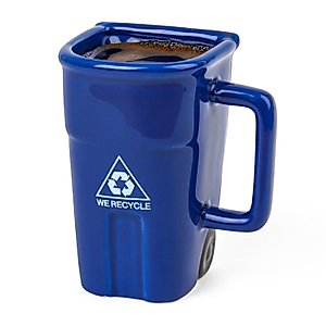 BigMouth Inc Recycle Bin Coffee Mug - Funny Gag Gift Mugs - Novelty Cups for Office, Coworkers, Home Desk - 12 Ounces