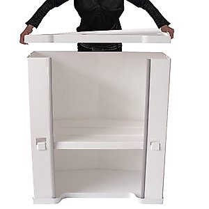 Portable Counter Display with Header, Counter, Black Color Bag,22x28