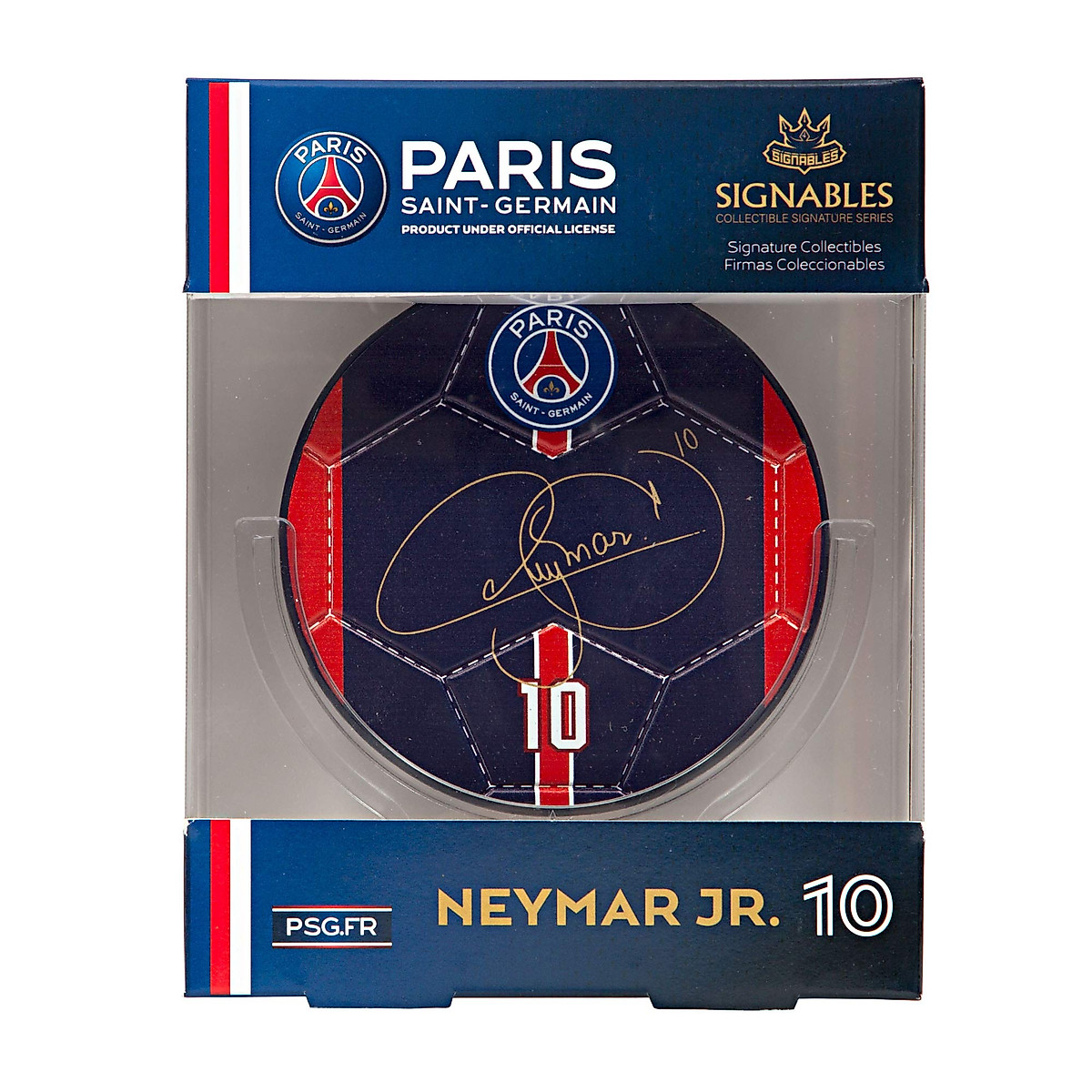 Signables Premium - Paris Saint Germain Neymar JR. - Digitally Autographed Sports Memorabilia - Small Signed Sports Collectible Figurines - Unique Football Figures