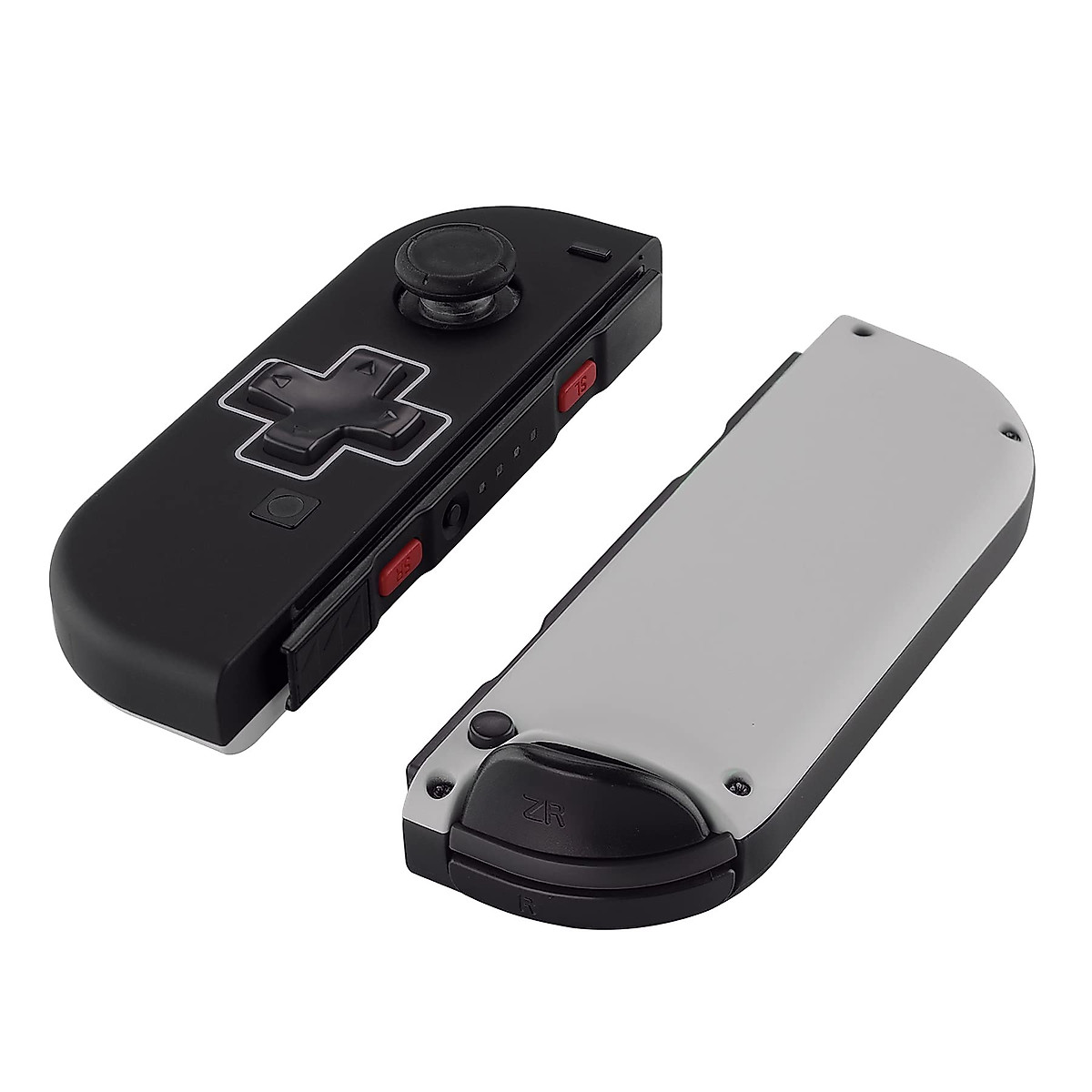 eXtremeRate Classics NES Style Soft Touch Joycon Handheld Controller Housing (D-Pad Version) Full Buttons, Replacement Shell Case for Nintendo Switch & Switch Oled Joy-Con – Console Shell NOT Included