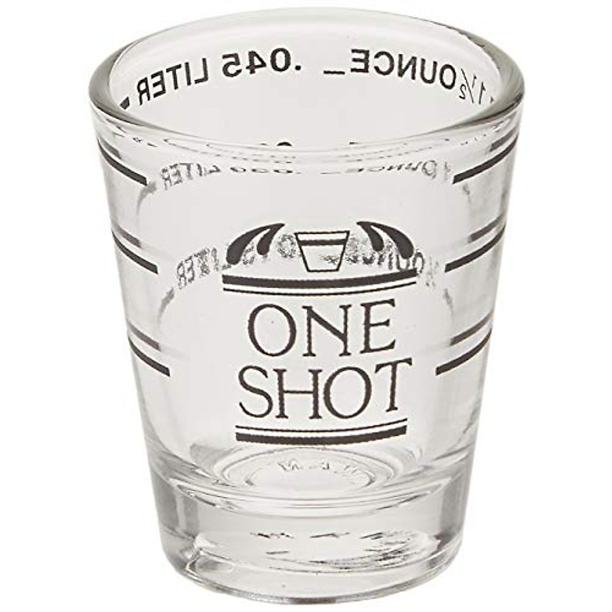 Fox Run Measurment Shot Glass, 2 x 2 x 2.25 inches, Clear, 1 Count (Pack of 1)