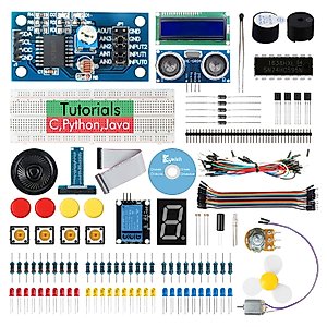 Keywish Ultimate Starter Kit Compatible with Raspberry Pi 4 B 3 B+ 400, 434 Pages Detailed Tutorials, Python C Java, 223 Items, 57 Projects, Learn Electronics and Programming, Solderless Breadboard