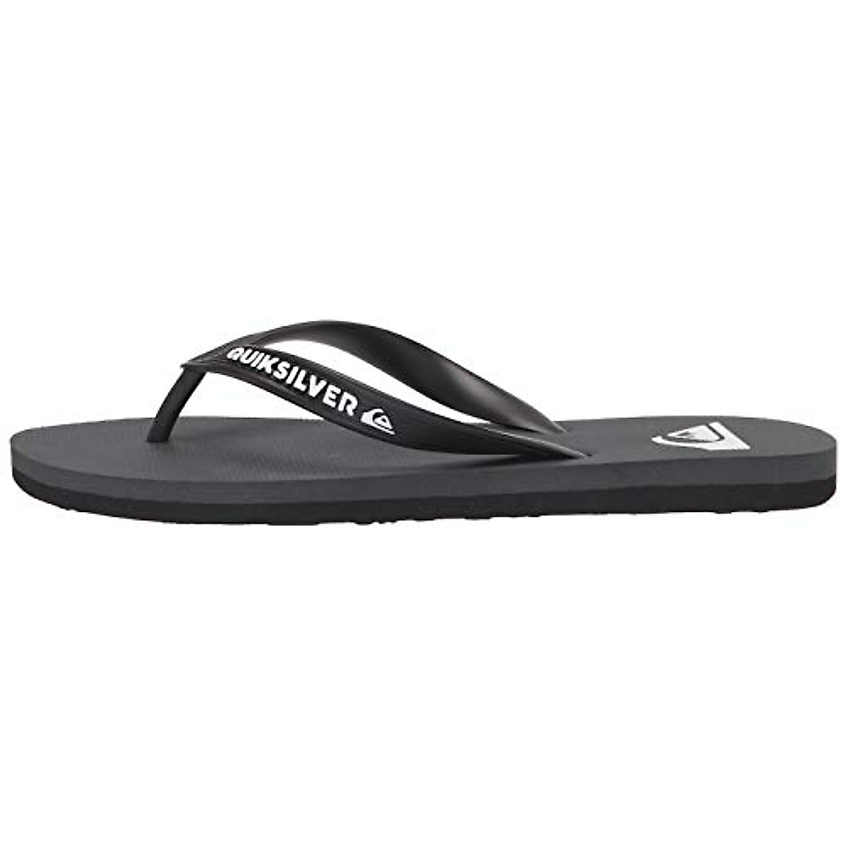 Quiksilver Men's Molokai 3 Point Flip Flop Sandal, Grey 1, 10