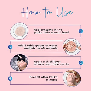 Jelly Face Mask for Facials Professional - Hydrating, Nourishing & Soothing Gel Face Mask for Dry Skin - Helps Reduce Wrinkles, Fine Lines & Minimize Pores - 10 Treatment Jelly Mask