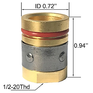 Mig Welding Gun Accessory .035" Kit for Miller Millermatic M-25,M-40 and Hobart H MIG Gun:20PCS Welding Contact Tips 000-068 0.035"+2pcs gas nozzles 200-258 1/2"+2PCS gas diffusers 169-728