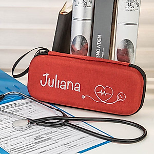 iDWYN Custom Hard Travel Case for 3M Littmann Classic III, Lightweight II S.E, Cardiology IV Diagnostic, MDF Acoustica Black