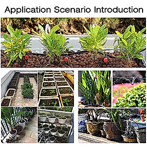 MIXC 200ft 1/4 inch Blank Distribution Tubing Drip Irrigation Hose Garden Watering Tube Line