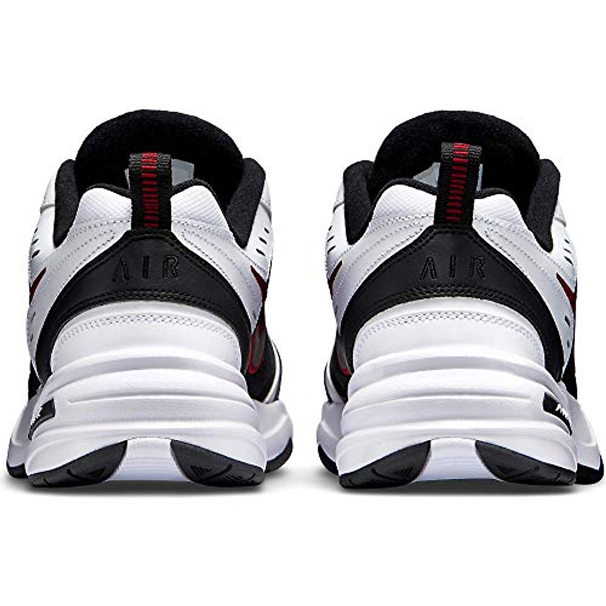 Nike Air Monarch IV Training Shoe (4E) - White/Black/Varsity Red, Size 9 US