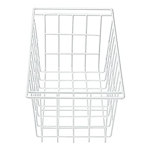 Orgneas Chest Freezer Organizer Bins Deep Freezer Basket Storage Rack Bins Metal Wire Baskets 2 Packs
