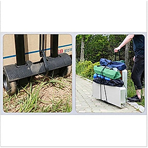 Wincspace Lightweight Folding Hand Cart Dolly Fold Up Hand Truck Portable Utility Moving Shopping Cart-Portable Fold Up Dolly (4wheel/165lbs) (4 Wheel)