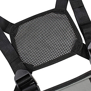 mosstyus Chest Front Bag Reflective Vest Radio Harness Adjustable Chest Rig Bag Pocket Pack Holster for Two Way Radio