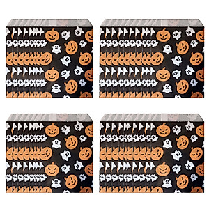 MENDERRY Paper Halloween Treat Candy bags Trick or Treat Bags Treat Bags Party Favor Cookie Bag