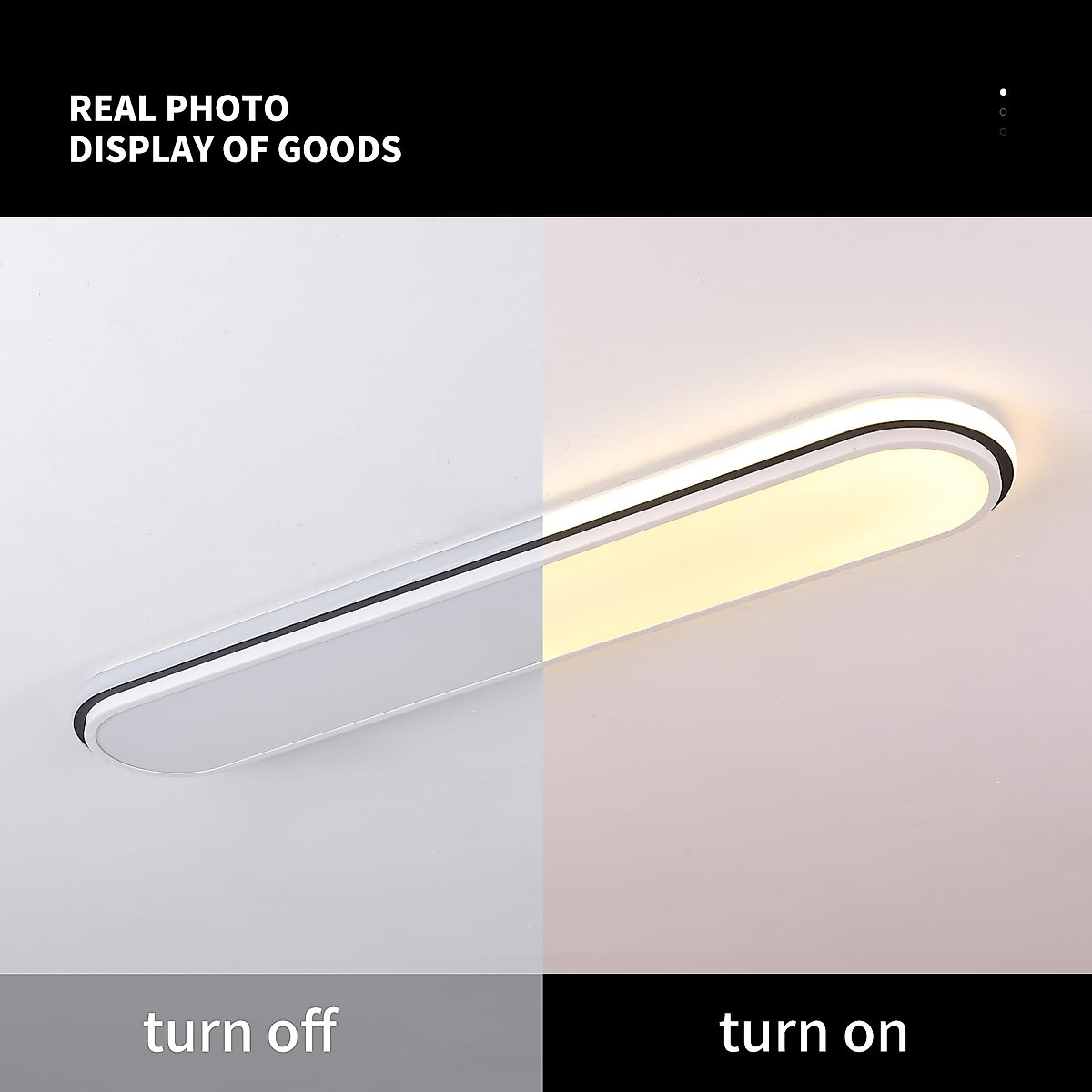 Naroume Modern LED Ceiling Light,32.7" Flush Mount Ceiling Lamp,70W Dimmable Metal Ceiling Chandelier Lighting Fixture for Living Room Bedroom Dining Room Office Hallway Aisle