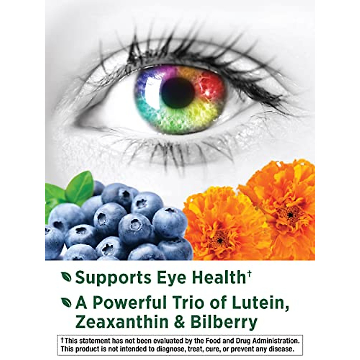 Lutein and Zeaxanthin Supplement | 20mg | 39 Softgels | with Bilberry | Non-GMO & Gluten Free | by Nature's Truth