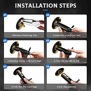 104421U Cartridge Removal Tool Replacement for Moen 1200,1222,1225, Spool Puller Tool Replacement for Moen Pressure Balance Tub/Shower Faucet Puller Tool, Posi-Temp Valve Series