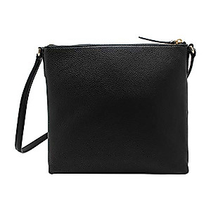 Kate Spade New York Jackson Top Zip Crossbody Leather Purse in Black