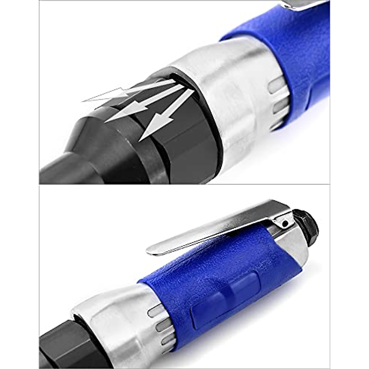 QWORK Air Ratchet Wrench, 3/8" Super Fast Heavy Duty Air Ratchet, 65ft-lbs