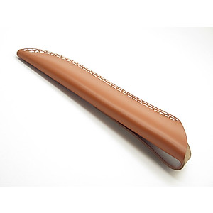 Brown Leather Fixed 5" Blade Loveless Style Hunting Knife Sheath Pouch