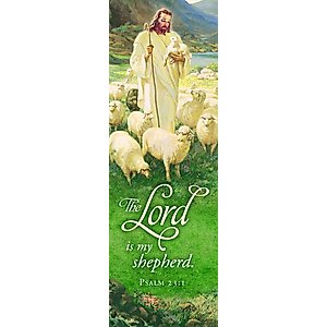Christian Bookmark - The Lord Is My Shepherd
