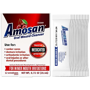 Amosan Oral Wound Cleanser - Cherry