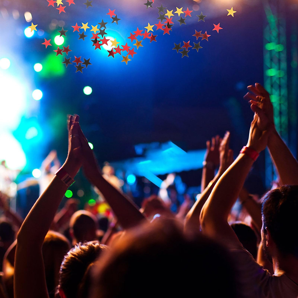 VILLCASE 1 Set Dining Table Decor Party Accessory Confetti Glitter Table Decoration Table Scatters Decoration Glitter Stars Beer Festival Confetti Decor Party Favor Desktop Sequins Paper