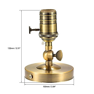 Tool parts Wall Sconce Lighting E26 E27 Base Dimmer Socket Brass