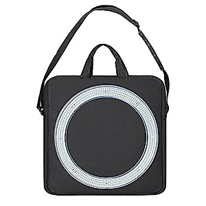 CASEDAO Photography Carrying Bag for 12" Ring Light,12 x 12 inch Selfie Ring Light Protective Carrying Bag, Portable Desk LED Ring Light Case for 12" Camera Ring Light-Black