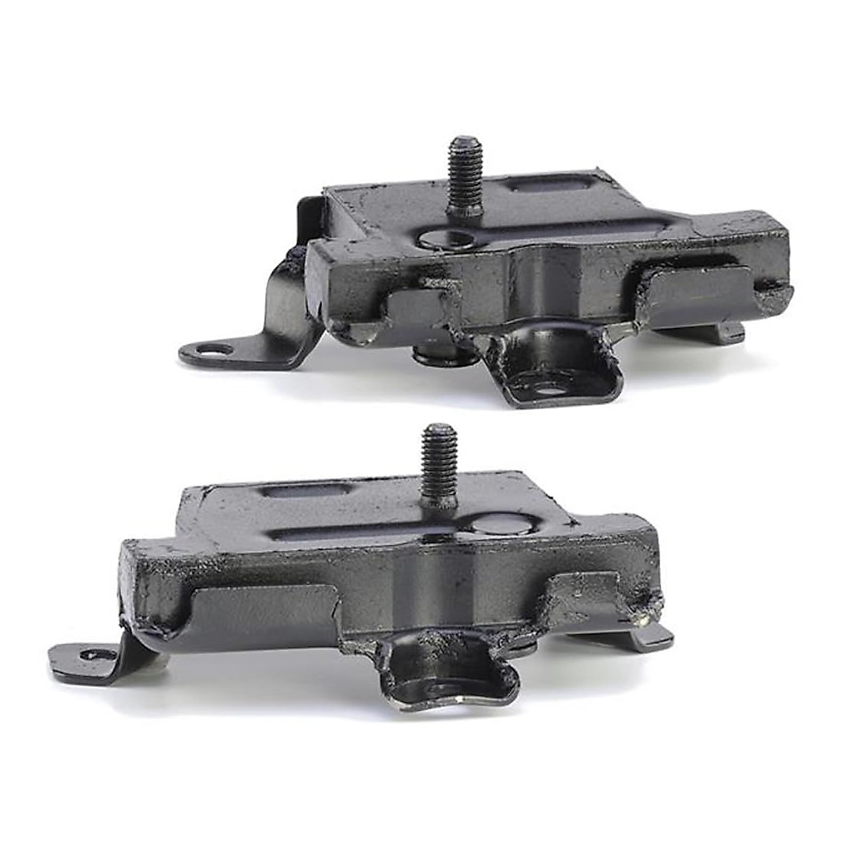 A-Partrix 2 Front Engine Mounts Fits Ford F-100 1977-1979, F-150 1977-1979, Bronco 1978-1982, F-250 1977-1982, F-350 1977-1982 (Black, Steel, Aluminum, Zinc, Unfinished, 2 Count)
