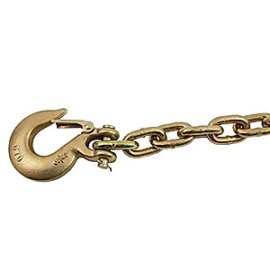 Mytee Products (4 Pack) 3/8" x 36" Trailer Safety Chains with Clevis Grab Hooks & Safety Clip | Grade 70 Binder Towing Trailer Chain