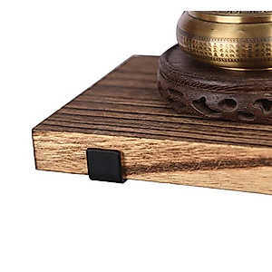 HXSWY Rustic Wood Floating Shelves for Wall Farmhouse Wooden Wall Shelf for Bathroom Kitchen Bedroom Living Room Set of 4 Light Brown