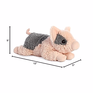 Aurora® Adorable Flopsie™ Tidbit Mini Pig™ Stuffed Animal - Playful Ease - Timeless Companions - Pink 12 Inches
