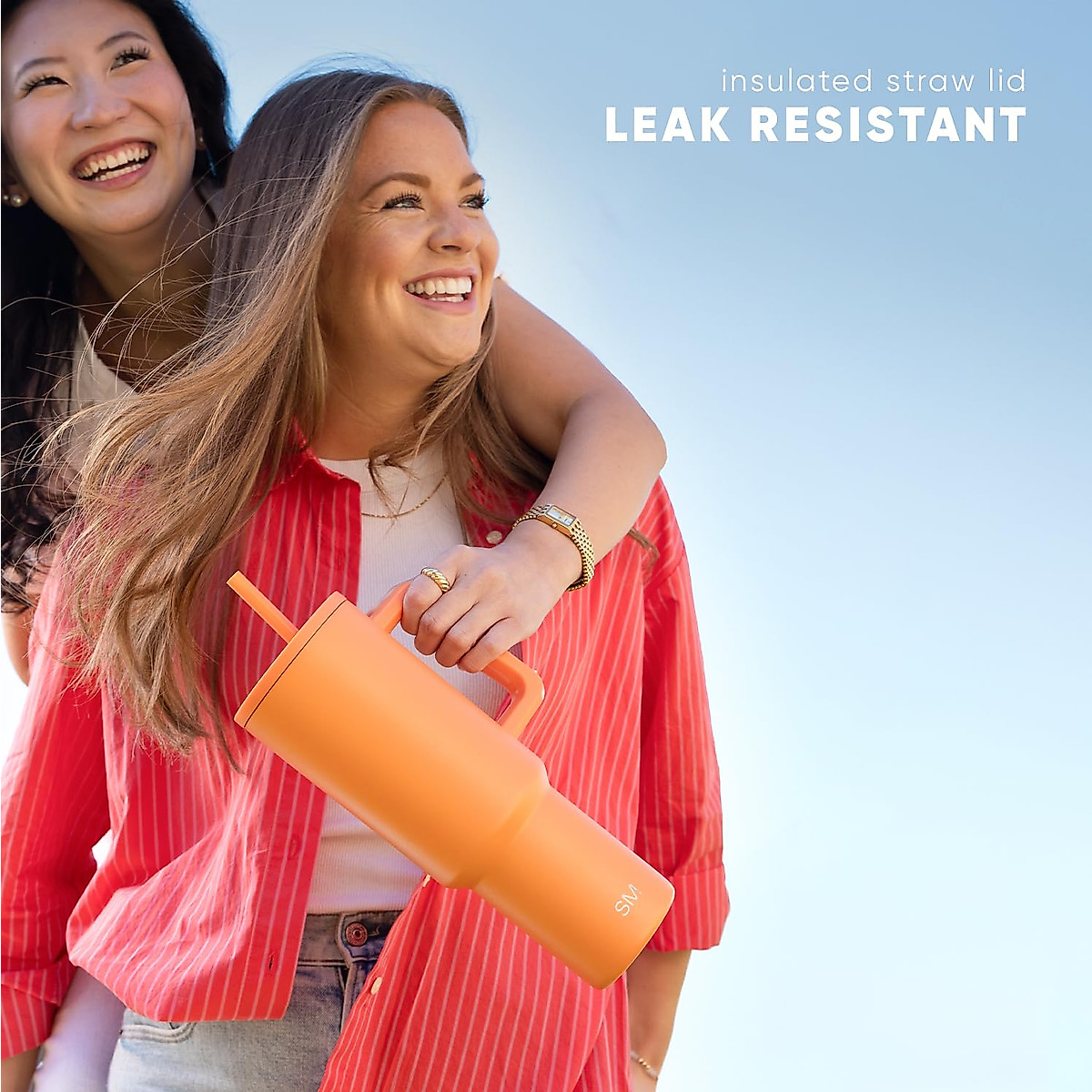 Simple Modern 40 oz Tumbler with Handle and Straw Lid | Insulated Reusable Stainless Steel Water Bottle Travel Mug Iced Coffee Cup | Gifts for Women Men Her | Trek Collection | 40oz | Lavender Mist