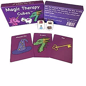 Magic Therapy Cube Game Helps Kids and Teens Find Solutions to Problems. Connect Through Magical Wish Questions for Counselors and Teachers.