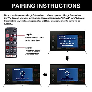 New RC802V FNR1 Replacement Voice Remote Control Fit for TCL Android TV 32A323 32A325 32P30S 32S330 32S6500A 40S330 43S434 49P30FS 49S6510FS 49S6800 50S434 55EP680 55P8 55Q637 55S434 65S434 70S430
