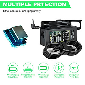 for LG Monitor Power Supply,19V Adapter Charger for LG Electronics 19" 20" 22" 23" 24" 27" 32" LED LCD TV Monitor Widescreen HDTV 24M47H-P 24MP55HQ, Samsung UN32J400 UN32J4000AF Power Supply