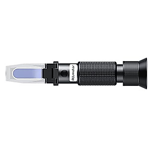 ALLmeter Grape Wine Refractometer Brix Alcohol Refractometer for Grape Wine Brewing Measure Sugar Content & Predict Alcohol Degree Dual Scale of 0-40% Brix & 0-25% vol Alcohol for Brewing Winemaking