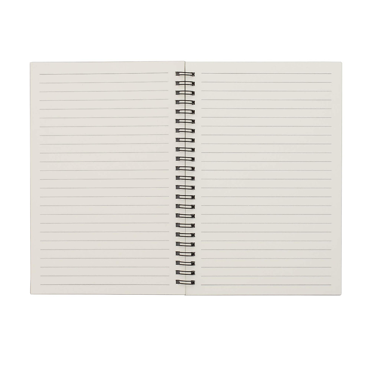 TWONE 3 Packs Soft Cover Notebook with Lined Paper Brown Spiral Notebooks with 100 Ruled Pages 50 Sheets Memo Notepads for Home School Travel, 8.25 x 5.55 inch